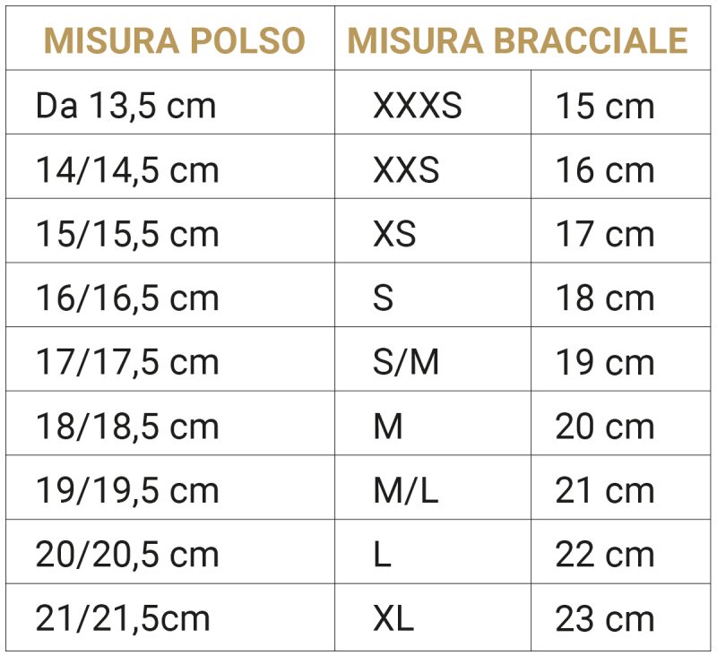 Guida alle taglie - FANCS•V